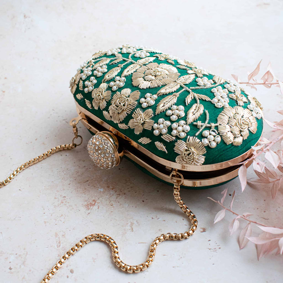 PRE-ORDER - ASHA (Emerald Green) – Atiya Choudhury